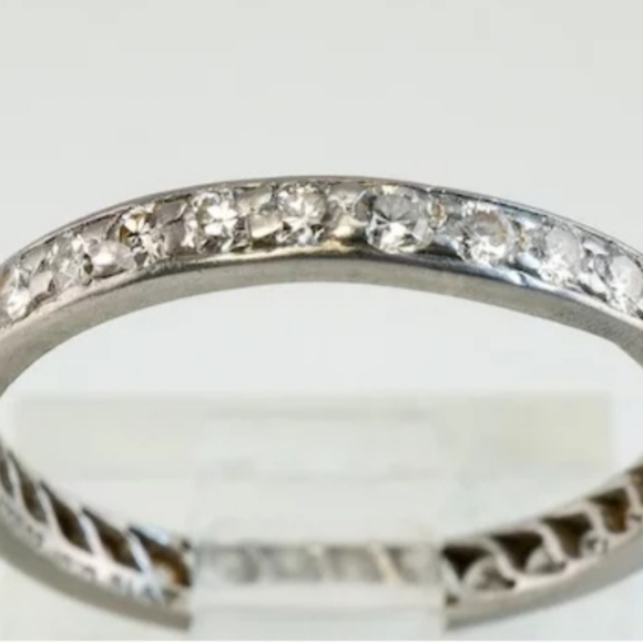 Tiffany & Co. | Jewelry | Authentic Tiffanyco Vintage Diamond Eternity ...